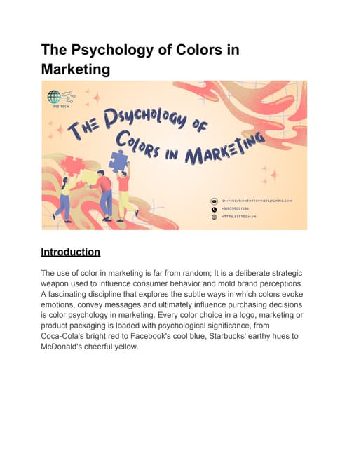 Psychology of Colors in Marketing & Branding | PPTX