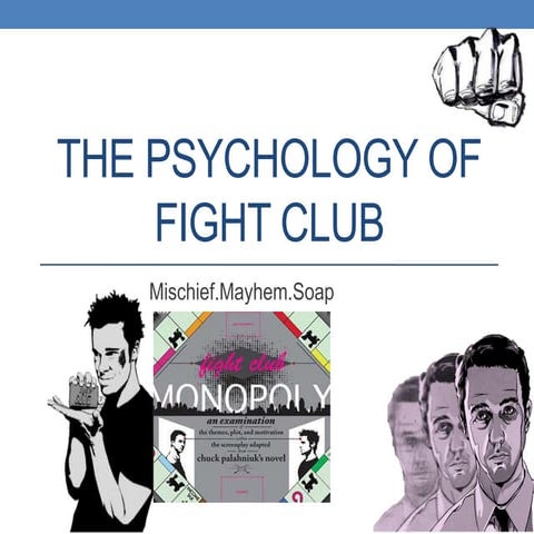 Monroe’s analysis of Schizophrenia/D.I.D in Fightclub | PPTX