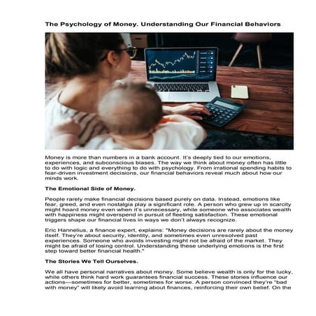 The Psychology of Money. Understanding Our Financial Behaviors_ZL.pdf