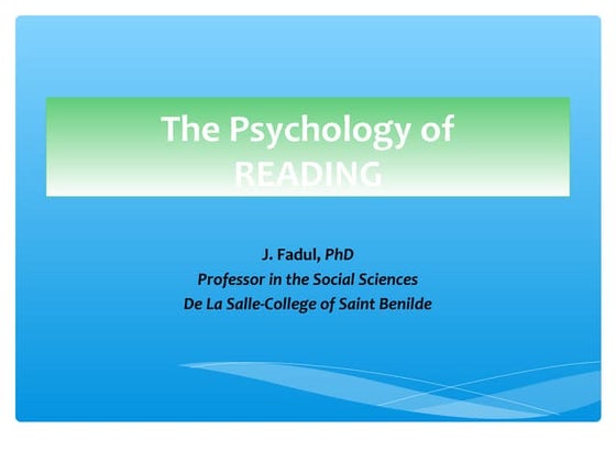 Reading models dev. read | PPT