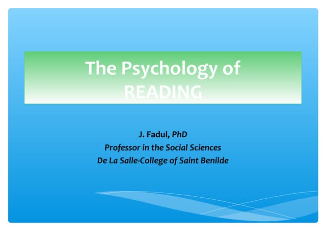 Three Reading Models | PPTX