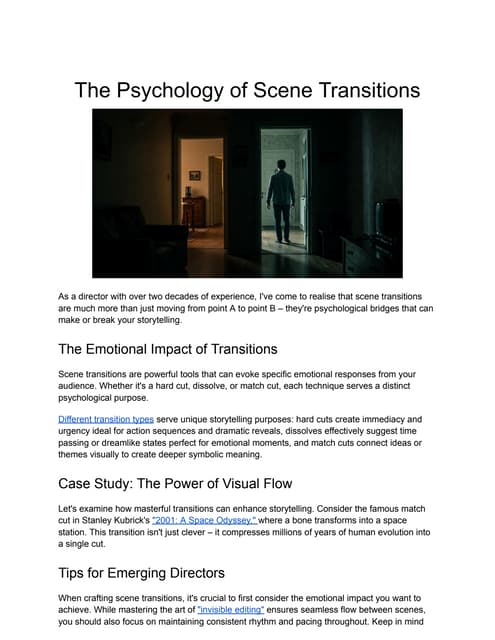 The Psychology of Fear - Why We Love Horror Movies | PDF