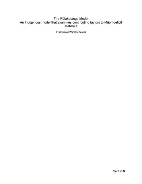Pūrākau – Theories, Narratives, Models & Application | PPTX