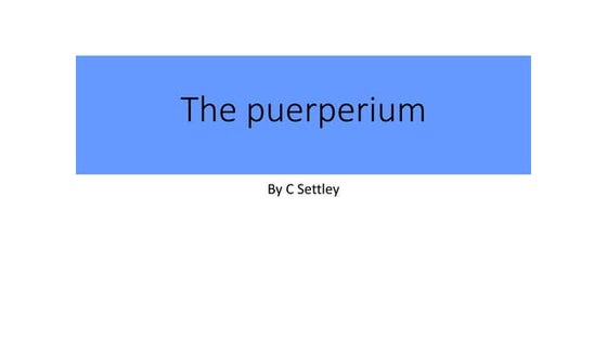 puerperium | PPT