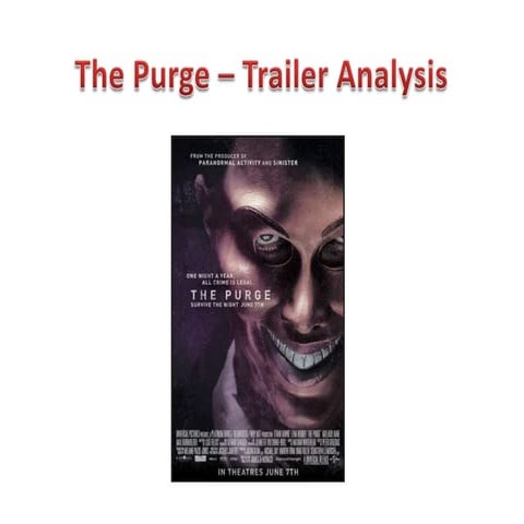 The Purge - Trailer Analysis | PPTX