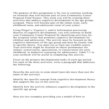 The purpose of this assignment is for you to continue working on ele.docx