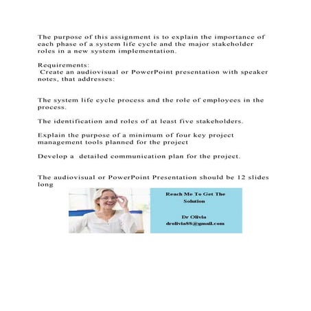 The purpose of this assignment is to explain the importance of each .docx