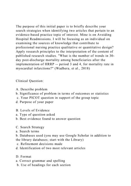 Medical surgical nursing -Research Problem statement presentation -1.ppt