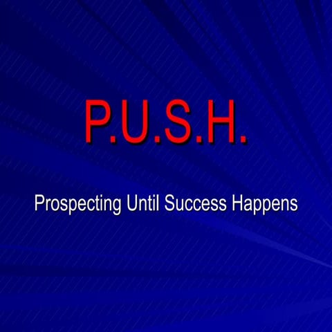 P.U.S.H. | PPT