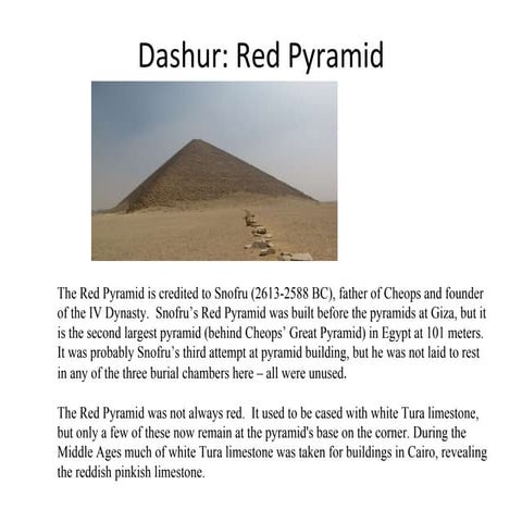 The Pyramids | PPT | Geography | Science