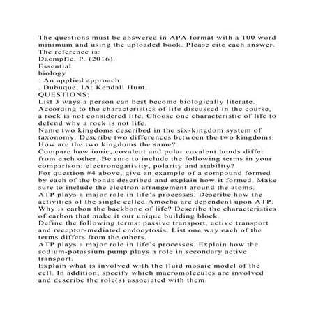 The questions must be answered in APA format with a 100 word minimum.docx