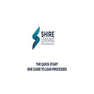 The Quick Start SME Guide to Lean Processes | PPT
