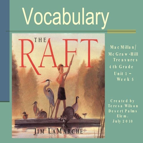 The raft vocabulary share | PPS