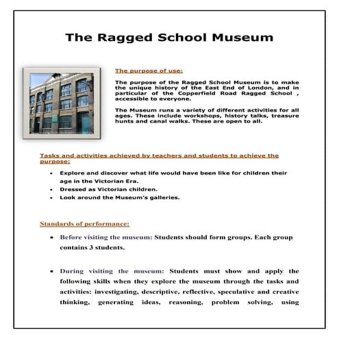 The ragged school museum | PDF
