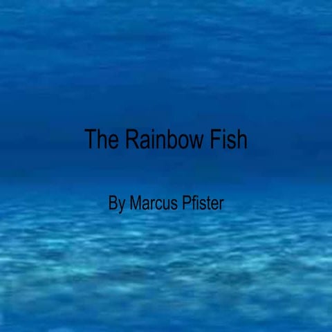 The Rainbow fish story. How else could Rainbow fish make friends ? | PPT