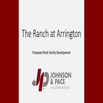 The Ranch at Arrington Proposed Development | PPT