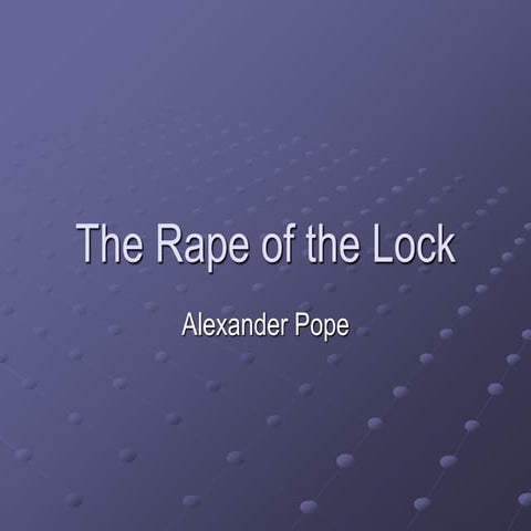 The Rape of the Lock.ppt