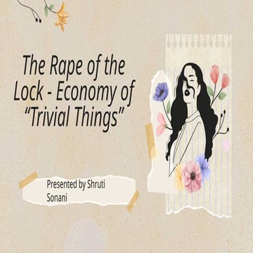 The Rape of the Lock - Economy of ' Trivial things'. | PPTX