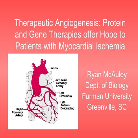 Therapeutic Angiogenesis | PPT