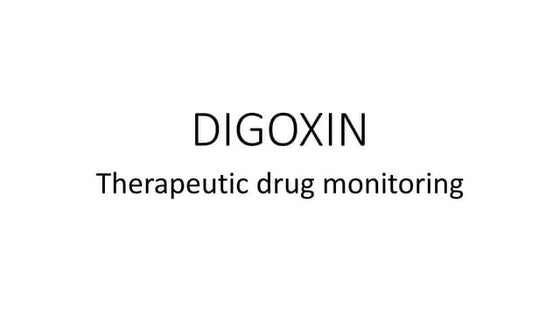Digoxin | PPTX