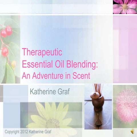 Therapeutic essential oil blending presentation slide show | PPSX