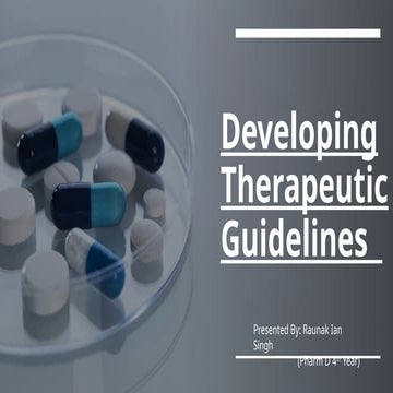 Therapeutic guidelines.pptx hospital pharmacy | PPTX
