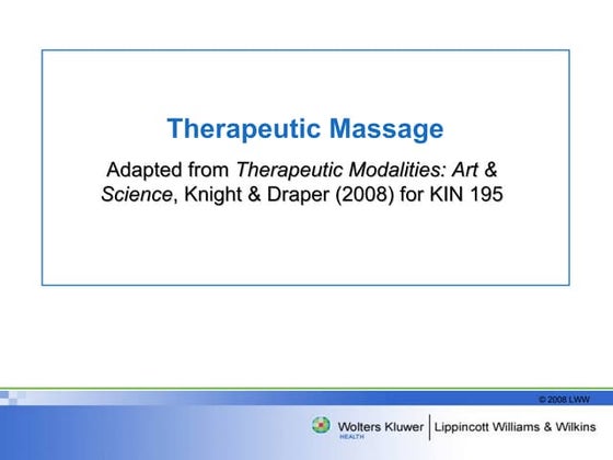 Hilot wellness massage JHS | PPTX