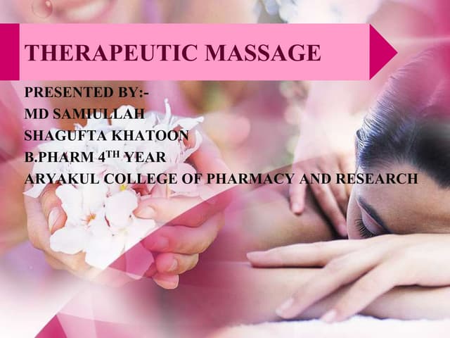 Understanding the Benefits of Deep Tissue Massage Therapy | PPTX