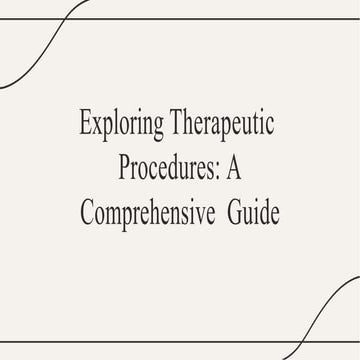 Therapeutic procedures for advanced Nursing pptx | PPTX