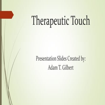 Therapeutic touch | PPTX