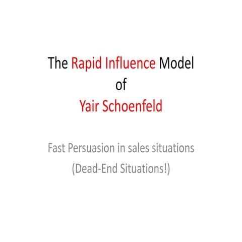 The rapid influence model | PPTX