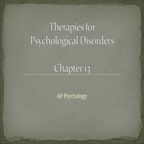 Introduction To Clinical Psychology | PPT