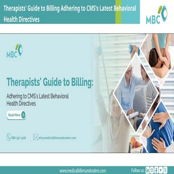 Therapists' Guide to Billing Adhering to CMS's Latest Behavioral Health ...