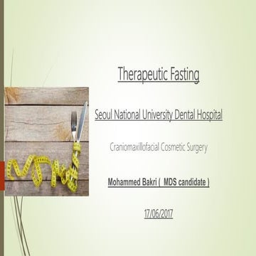 Theraputic fasting | PPTX