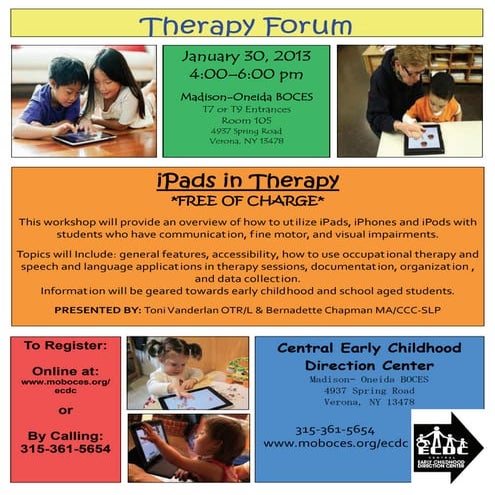 Therapy forum ipad pod training 1 | PDF