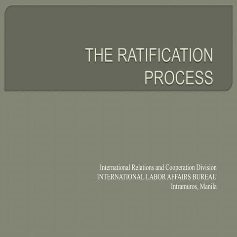 The Ratification Process | PPTX