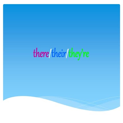Grammar to learn..there-their-theyre.ppt