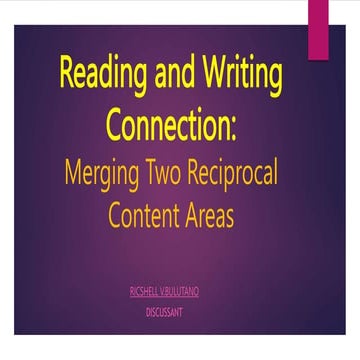The Reading-Writing Connection ppt_1.pptx
