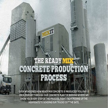 The Ready Mix Concrete Production Process | PDF