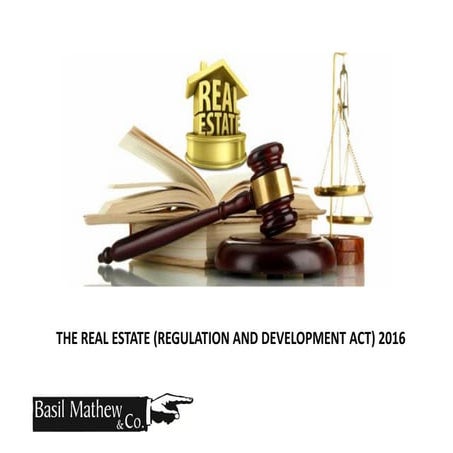 The Real Estate Act (RERA) - A snapshot | PDF