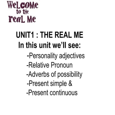 The real me | PPT