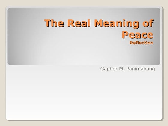 World & Peace | PPS | Debated Sensitive Social Issues | Sensitive Topics