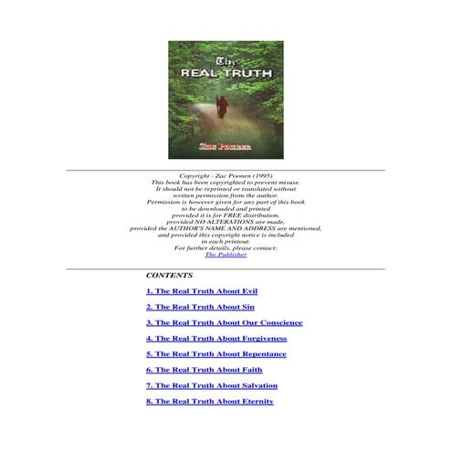 The Real Truth | PDF | Spirituality | Religion & Spirituality