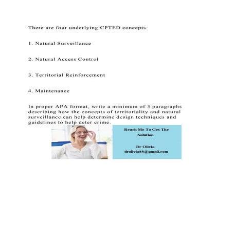 There are four underlying CPTED concepts1. Natural Surveillan.docx