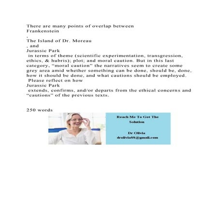 There are many points of overlap between Frankenstein, The Isl.docx