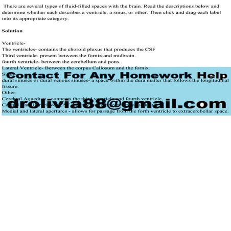 There are several types of fluid-filled spaces with the brain. Read t ...