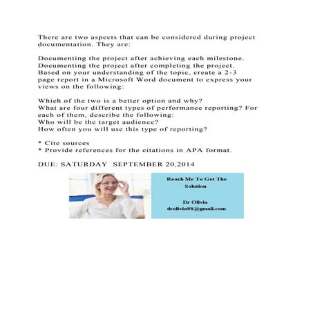 There are two aspects that can be considered during project document.docx