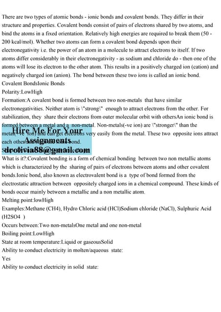 Chemical bonding | PPT