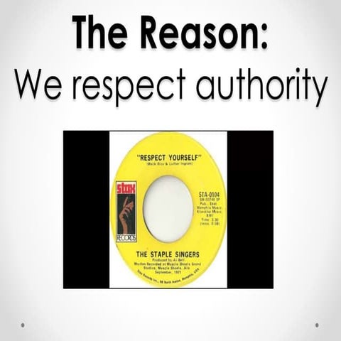 The reason we respect authority | PPTX
