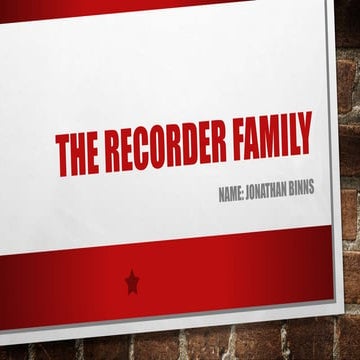 The Recorder Family.pptx